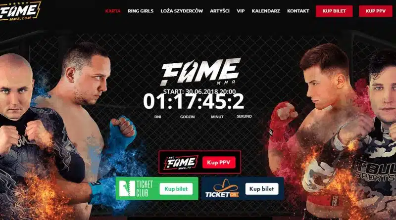 FAME MMA 1 Karta walk - FIGHTWAY.PL